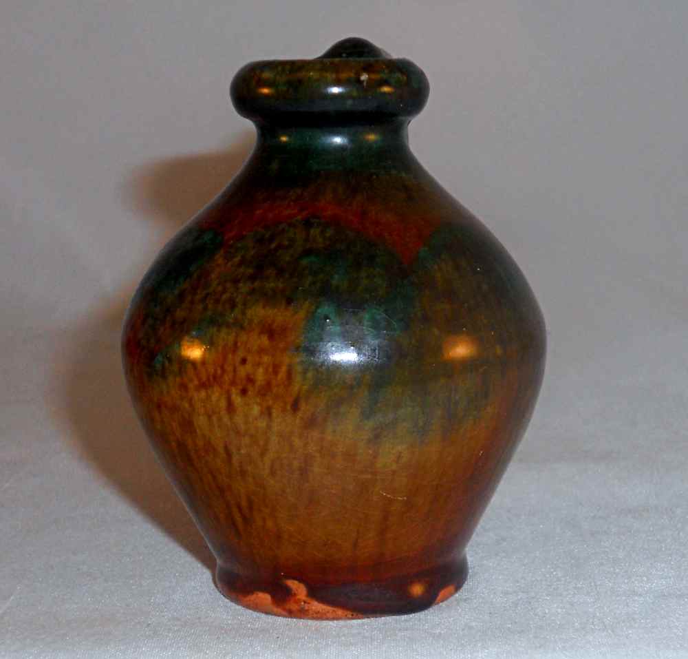 Rare 1938 Isaac Stahl Glazed Redware Miniature Handled Jug Brown & Gre – Giamer Antiques and ...