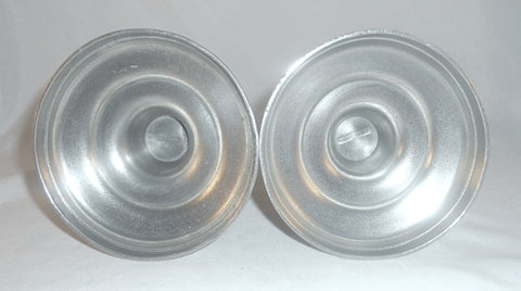 Pair Antique Pewter 7" Tall Candlesticks Roswell Gleason Dorchester MA ...