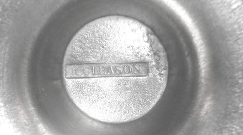 Pair Antique Pewter 7" Tall Candlesticks Roswell Gleason Dorchester MA ...