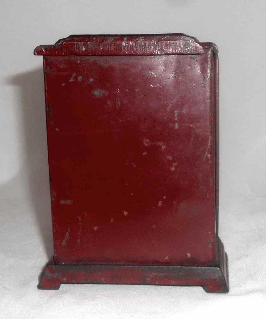 Antique Cast Iron Kenton Toys Red Painted Radio Penny Bank with Combin ...