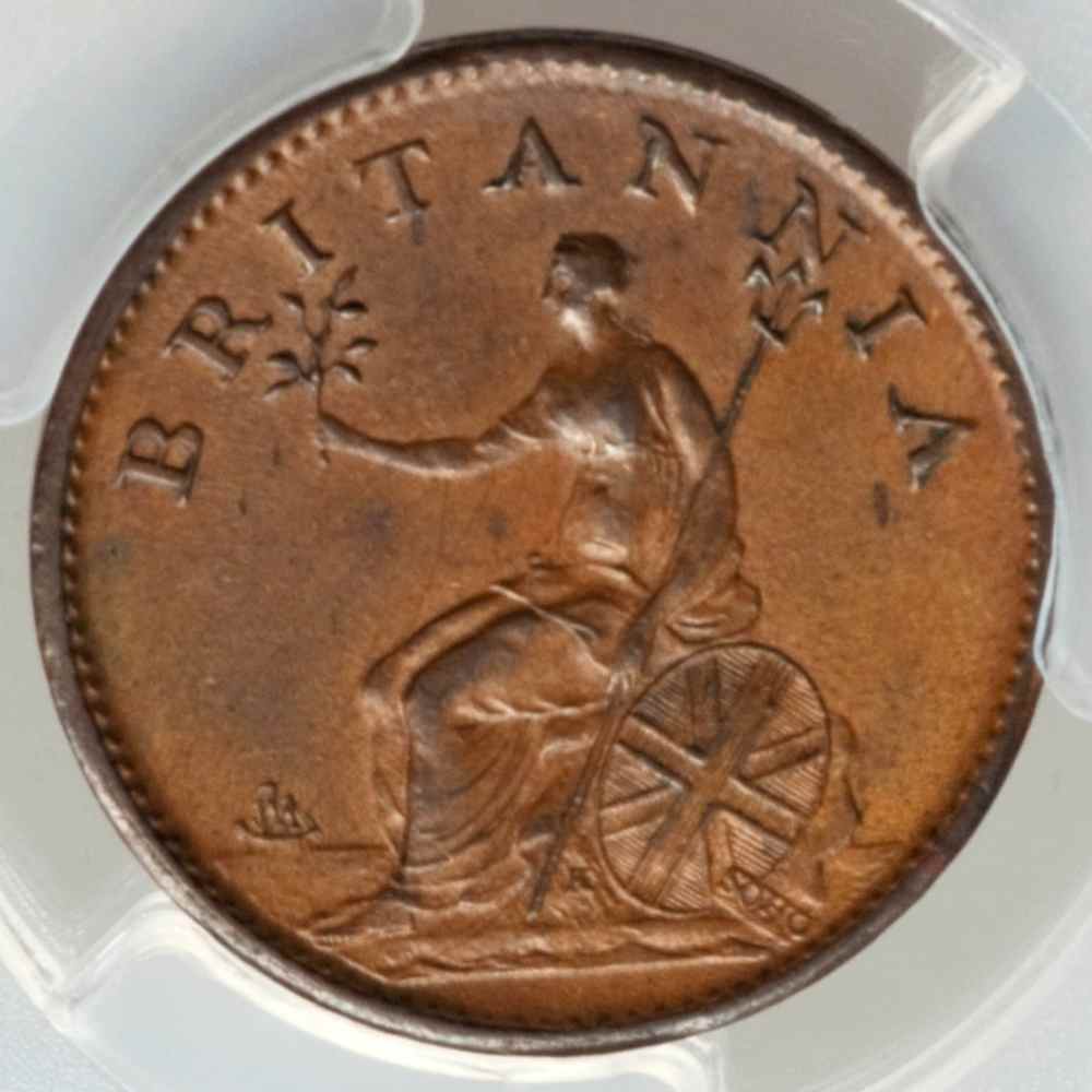 1807 Copper Coin From Great Britain Farthing King George III Laureate ...
