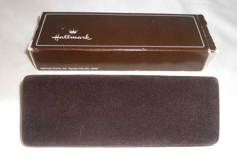 Vintage Hallmark Rosewood Ball Point Pen and Pencil Set In Original Bo ...