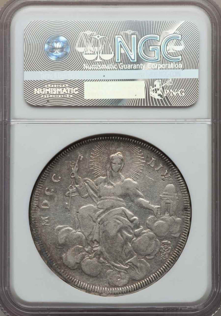 Beautiful 1754 Large Silver Coin Italian Papal State Scudo Pope Benedi ...