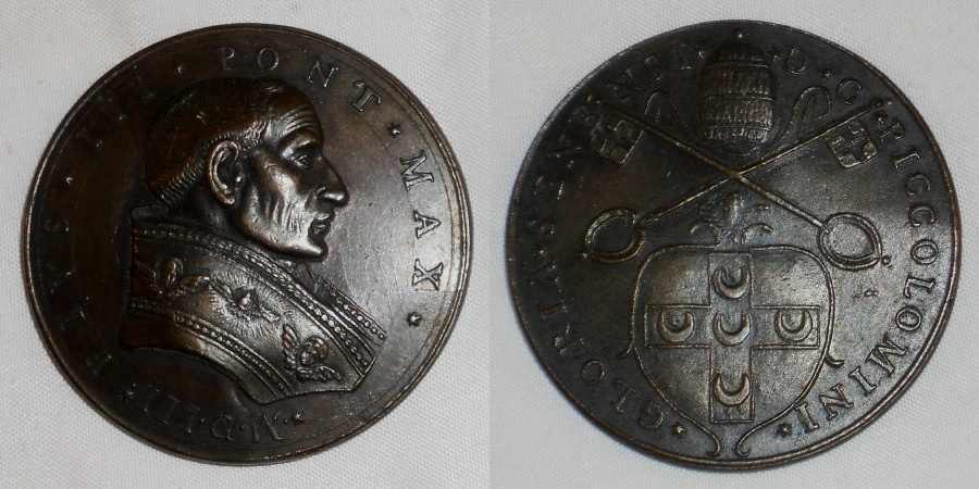 1503 Papal State Pope Pius III Bronze Medal Papal Arms – Giamer ...