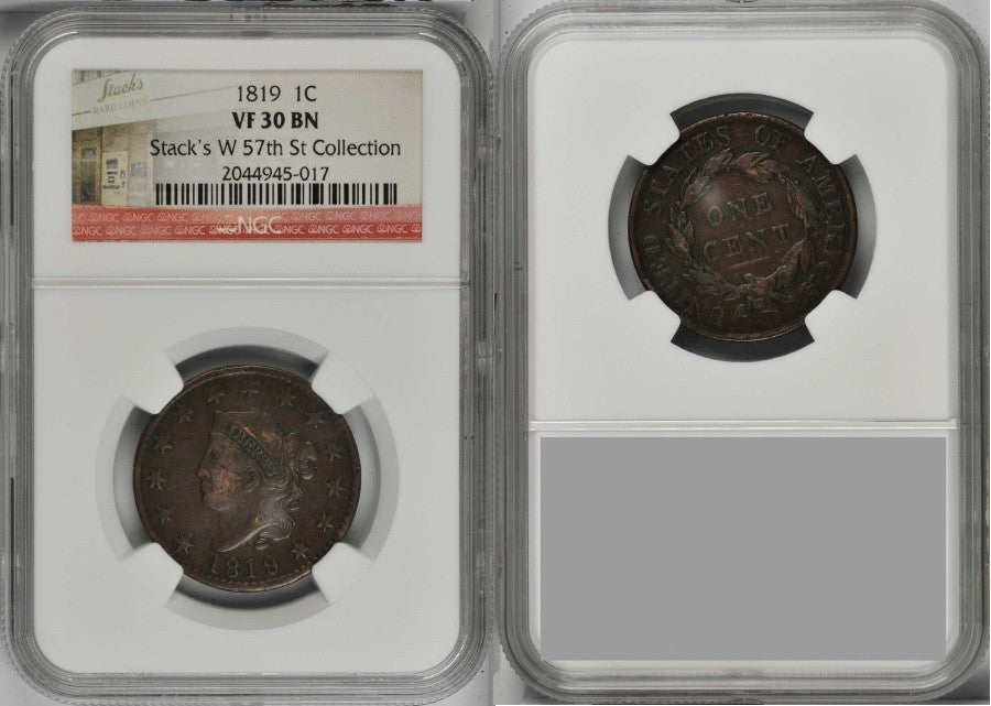 1819 Liberty Head Matron Head Design Large Cent Beautiful Large Date ...