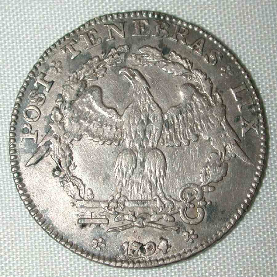 Beautiful 1794 Silver Coin Extremely Fine or Better 15 Sols Canton of ...