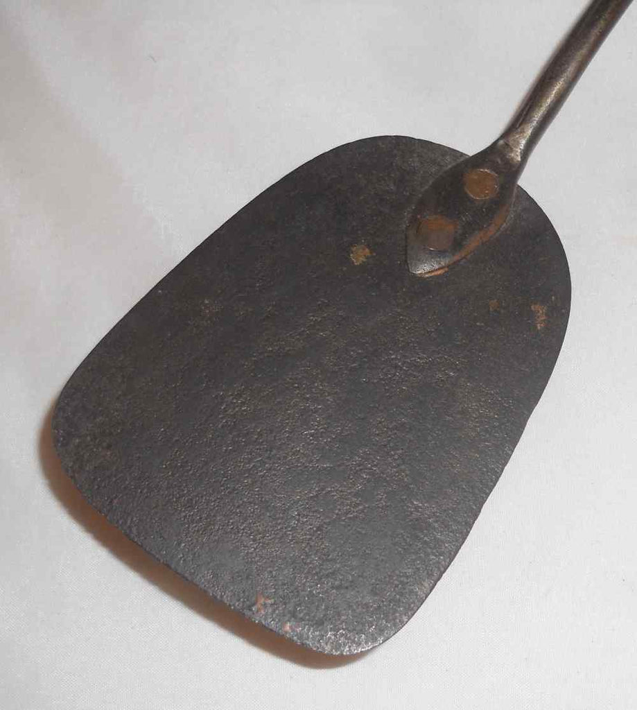 Antique Forged Wrought Iron Long Handled Copper Rivetted Spatula W/ Ha ...