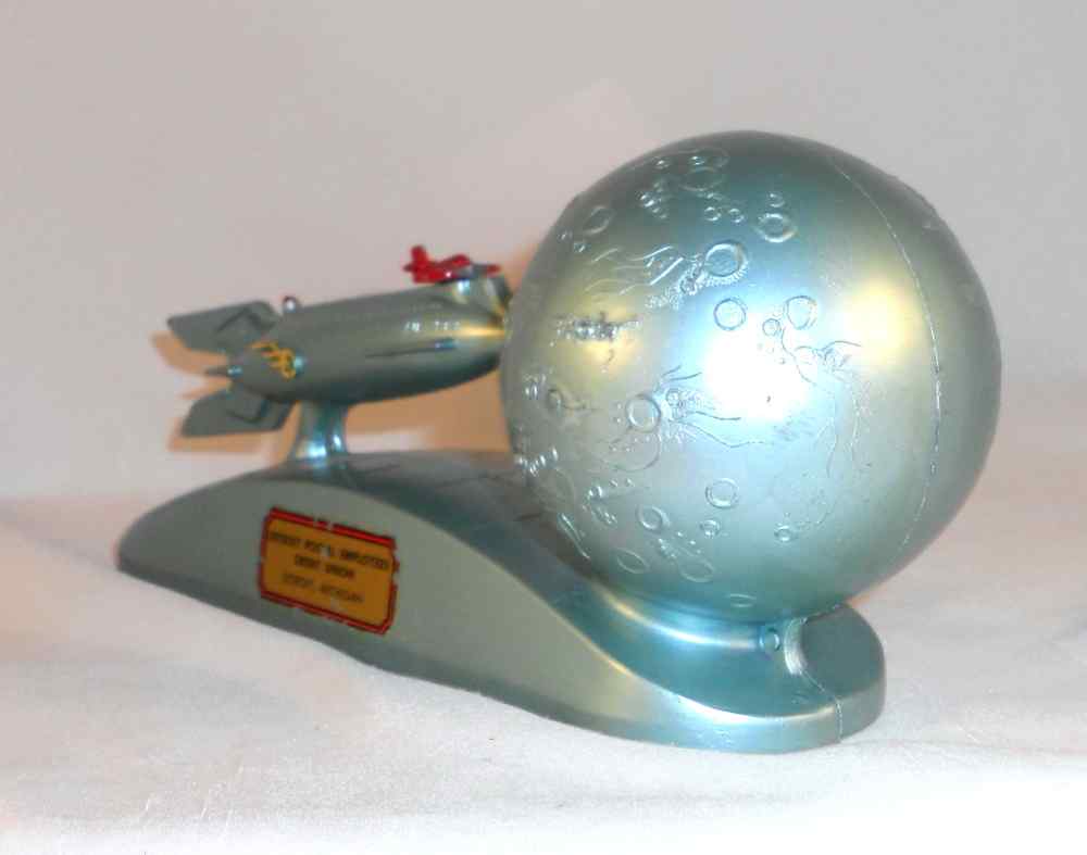 Vintage Midcentury Modern Duro Mechanical Penny Strato Bank Rocket to ...