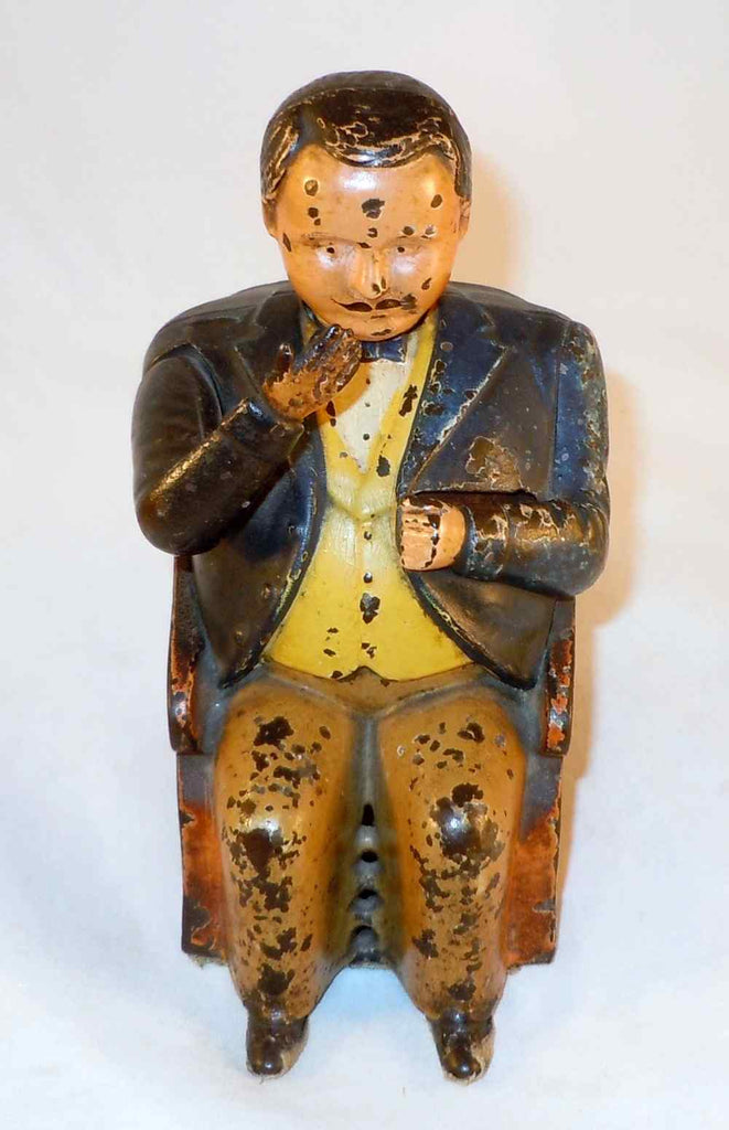 Antique Painted Cast Iron Mechanical Bank "Tammany Bank" J. & E. Steve ...